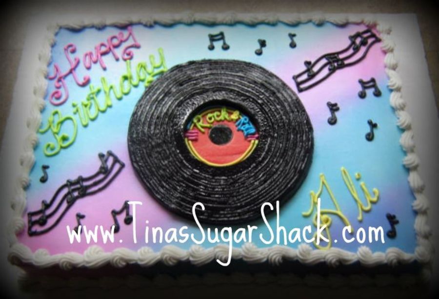 50's Rock And Roll Cake - CakeCentral.com