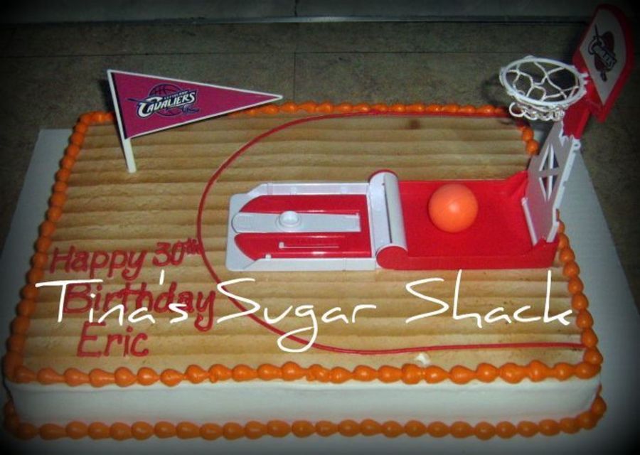 Basketball Court Cake - CakeCentral.com