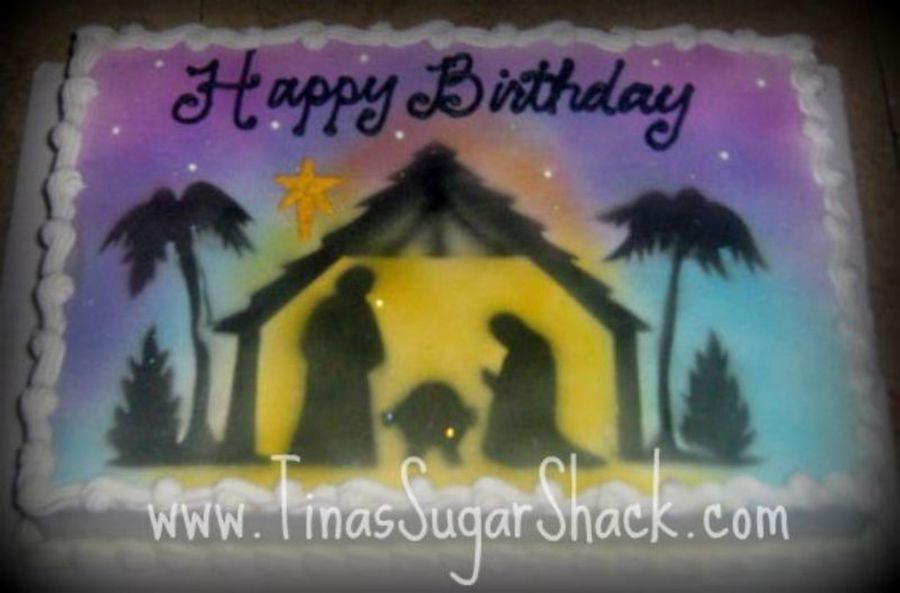 Nativity Cake - CakeCentral.com