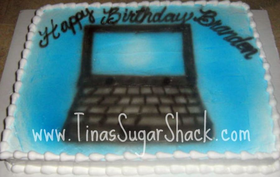 Laptop Cake - CakeCentral.com