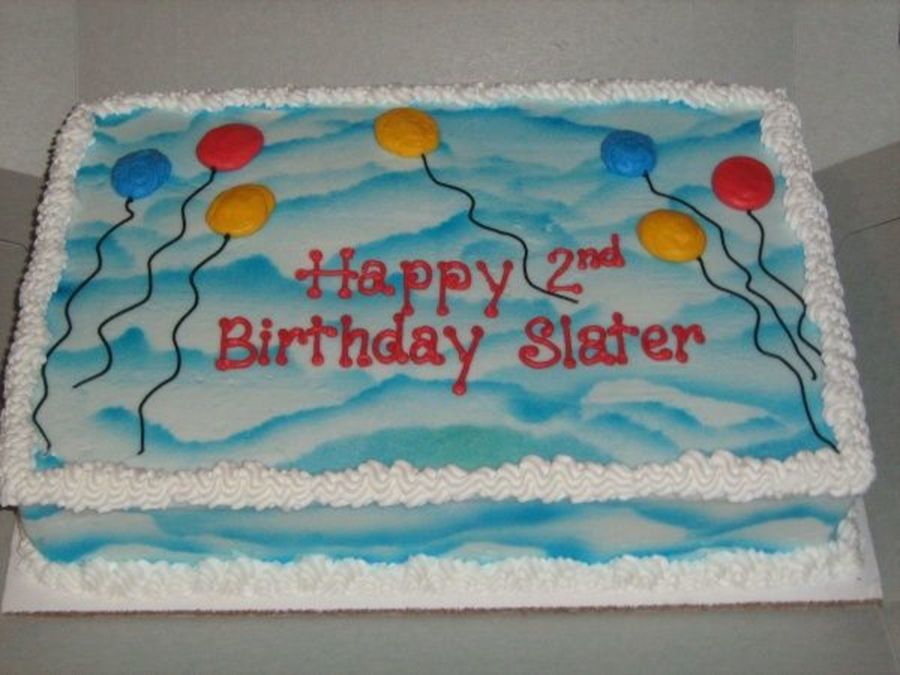 Balloon Birthday Cake - CakeCentral.com