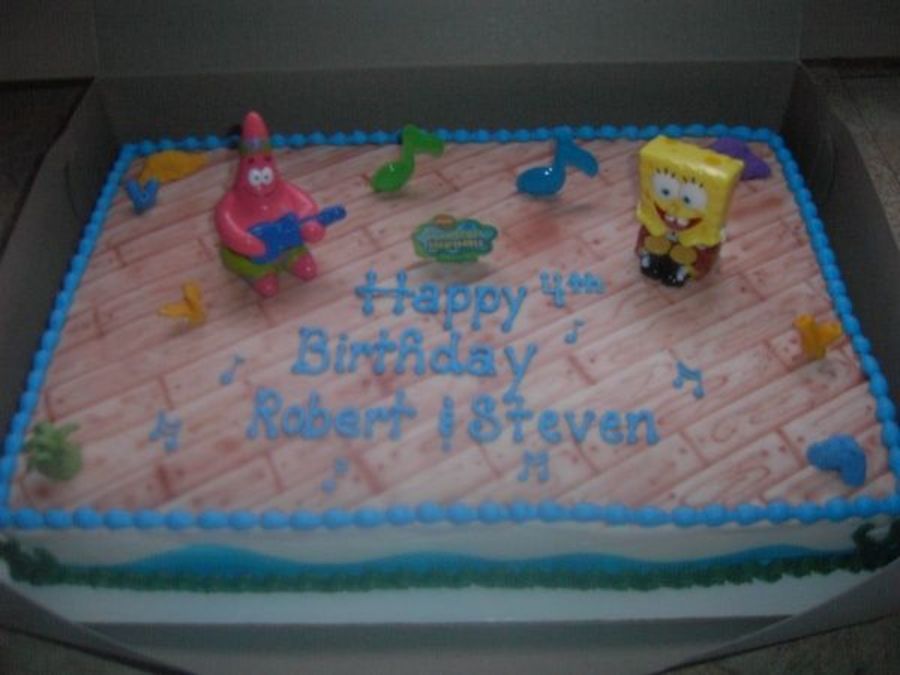 Spongebob And Patrick Cake - CakeCentral.com