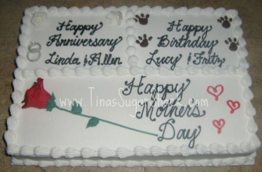 Multiple Celebration Cake - CakeCentral.com