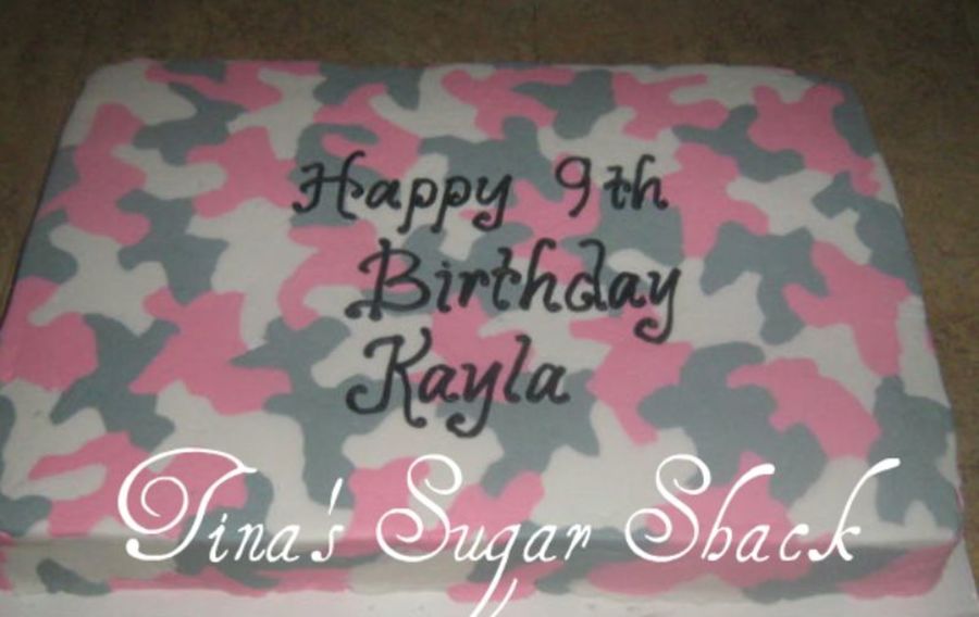 Pink Camo - CakeCentral.com