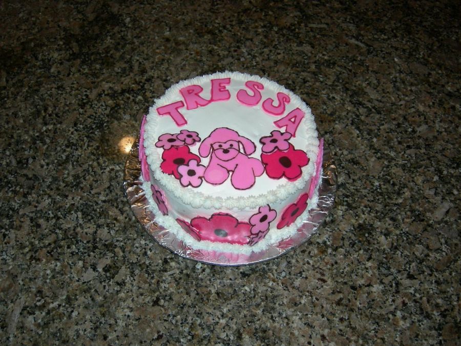 Pink Poodle Webkinz Cake - CakeCentral.com