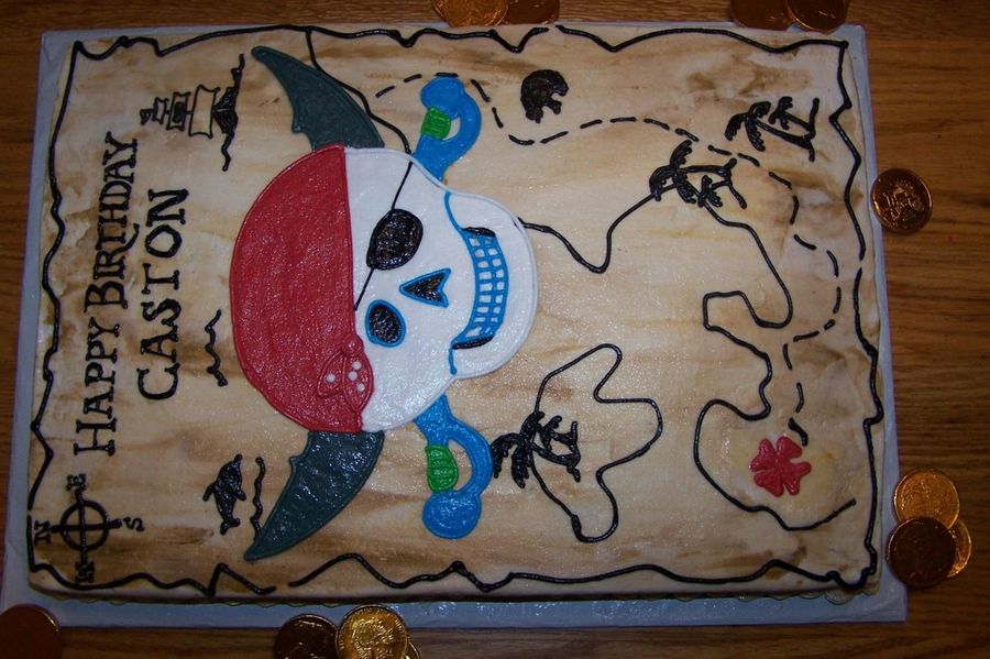 Treasure Map Cake - CakeCentral.com