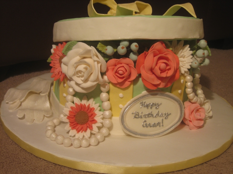 Hat Box Cake - CakeCentral.com