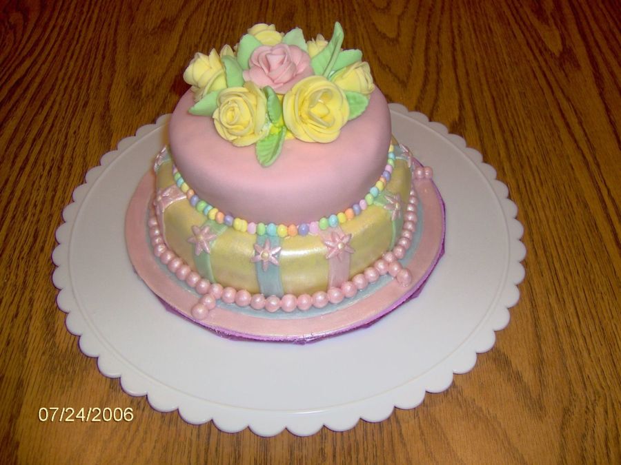Fondant Practice Cake - CakeCentral.com