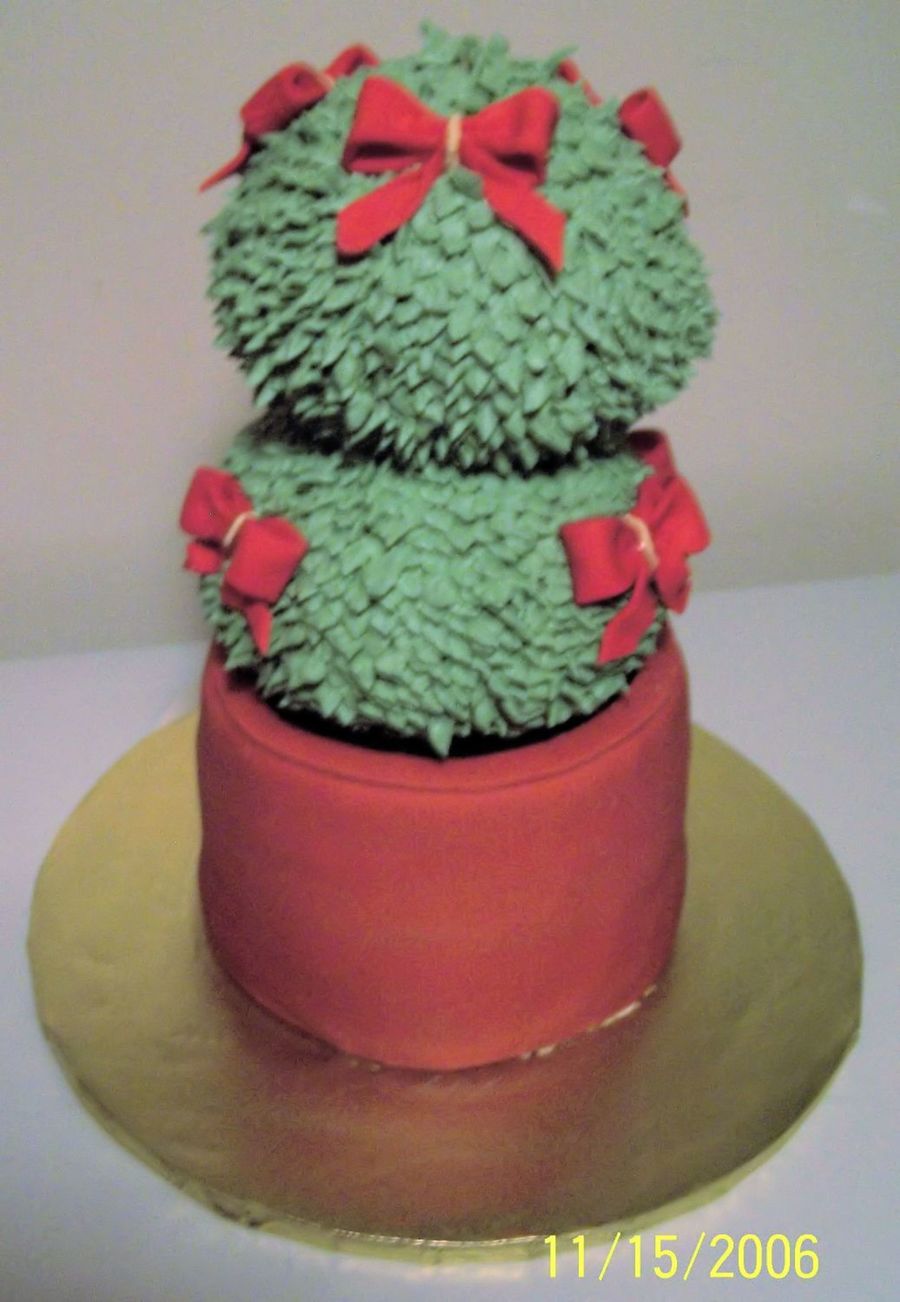 Eugenia Topiary Cake - CakeCentral.com