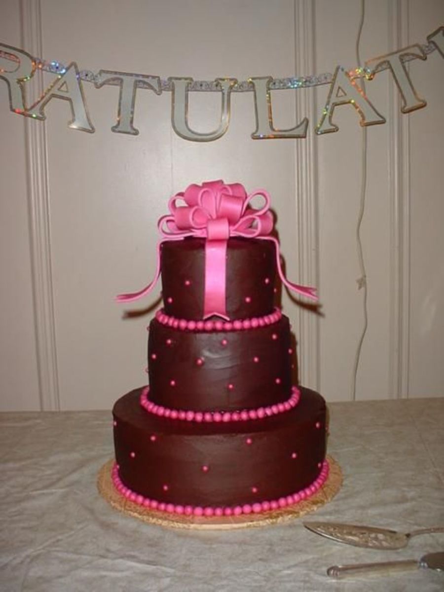 My 2Nd Wedding Cake - CakeCentral.com