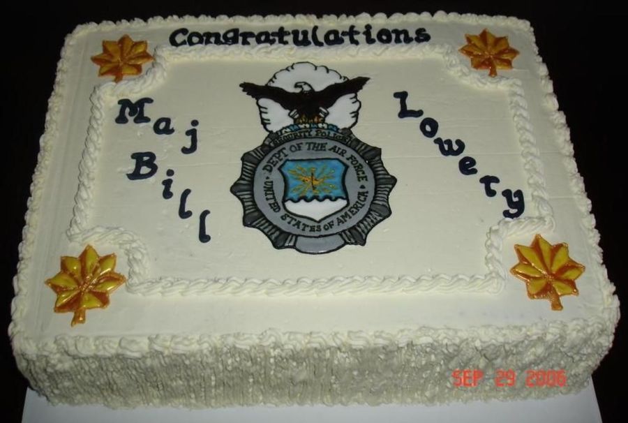 Air Force Promotion To Major - CakeCentral.com