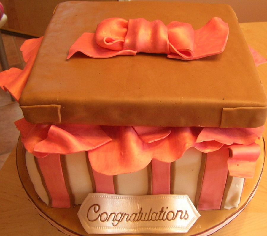 Bridal Shower Present Cake - CakeCentral.com