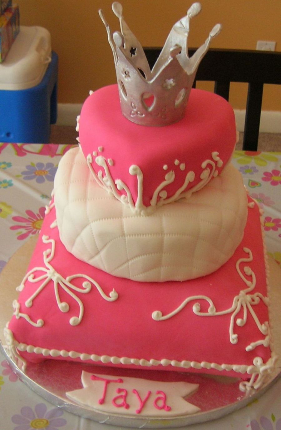 Stacked Princess Pillow Cake - CakeCentral.com