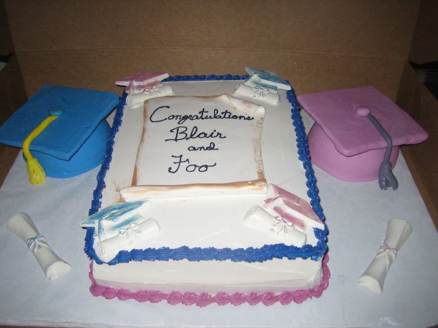 Dual Graduation - CakeCentral.com