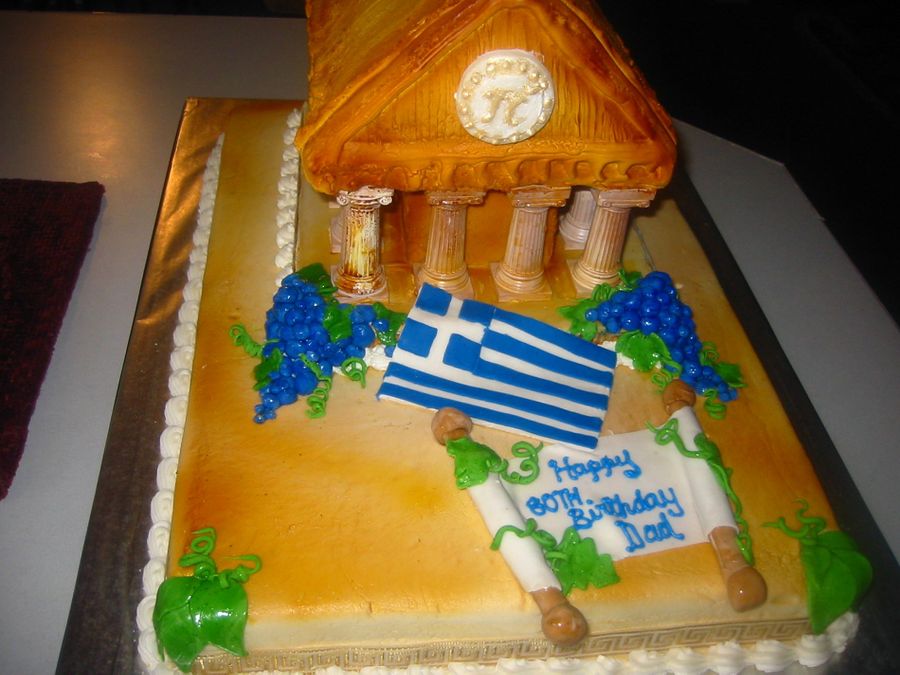 Greek Birthday Cake - CakeCentral.com