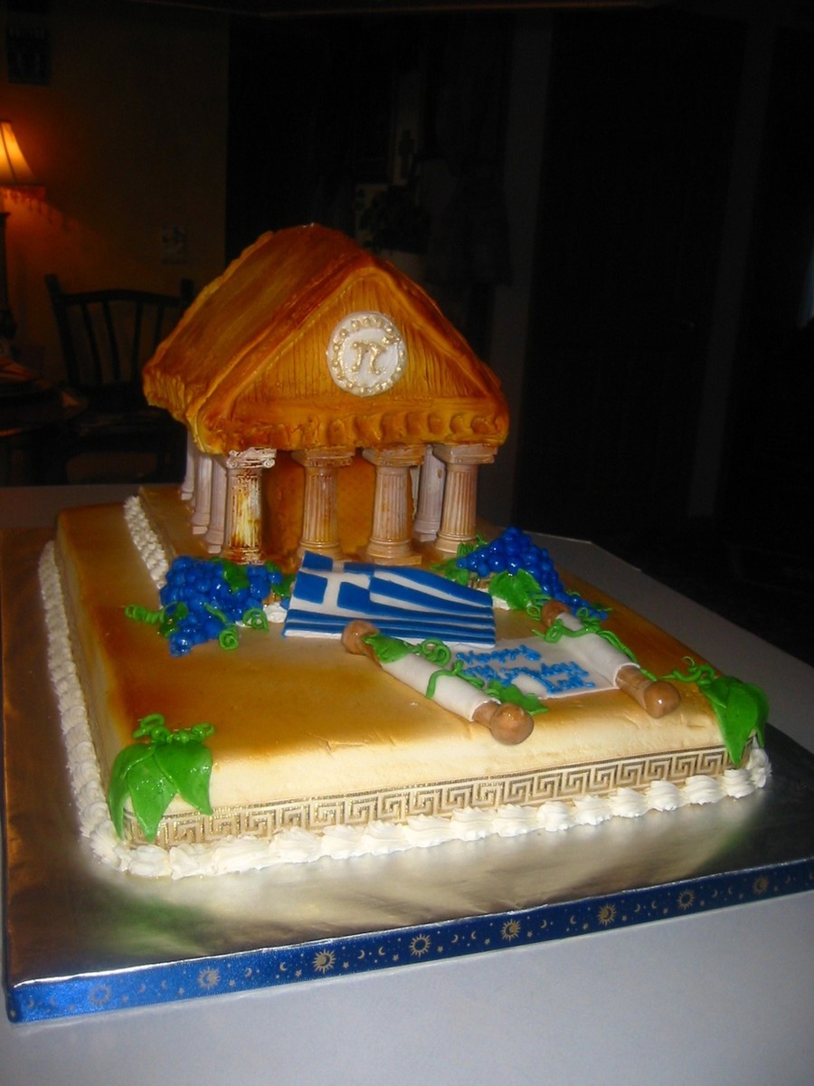 Greek Birthday Cake - CakeCentral.com