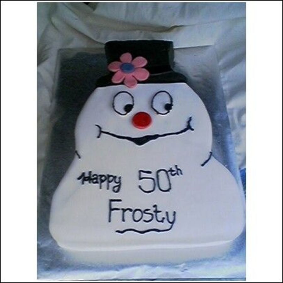 Frosty The Snowman Birthday Cake - CakeCentral.com
