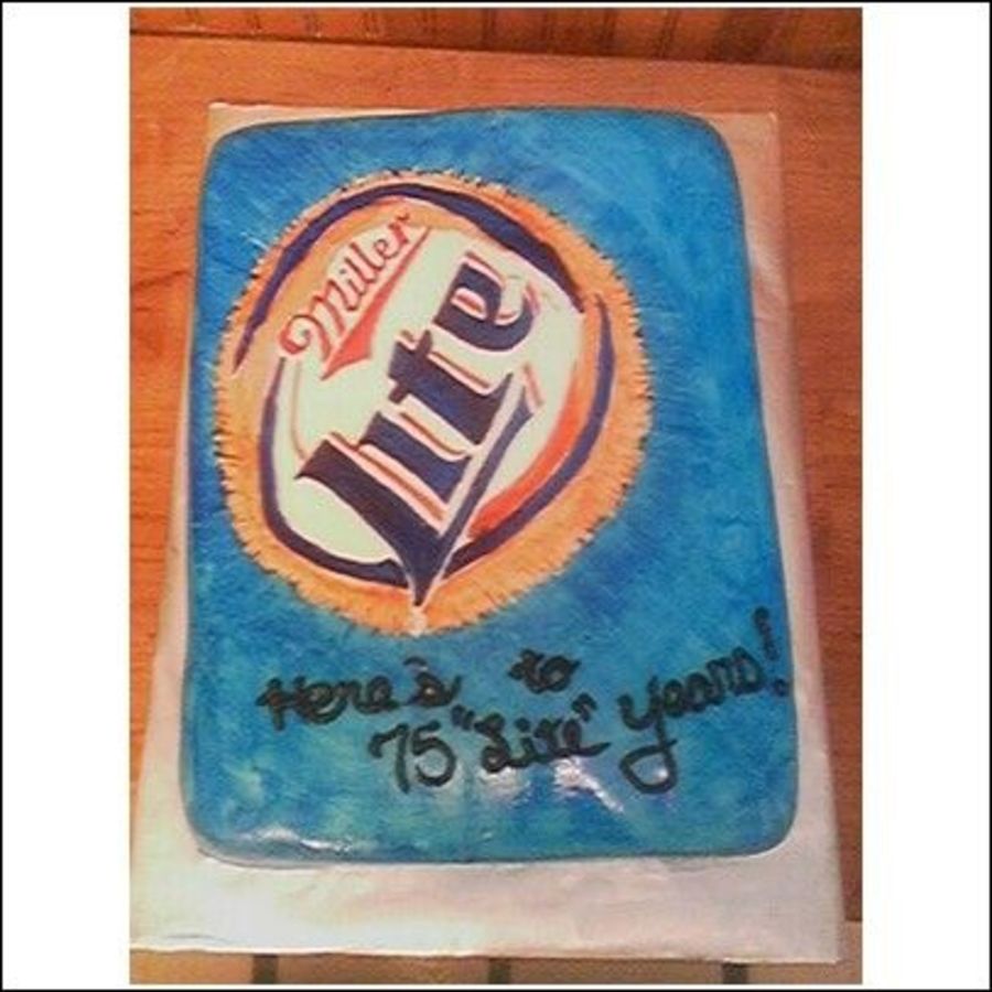 Miller Lite Birthday Cake - CakeCentral.com