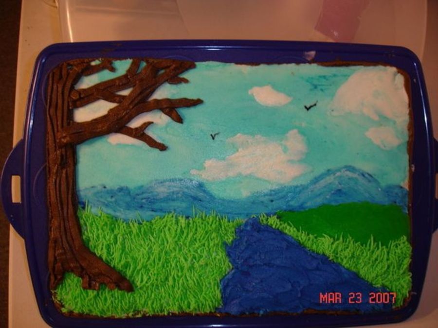 Scenic Painting - CakeCentral.com