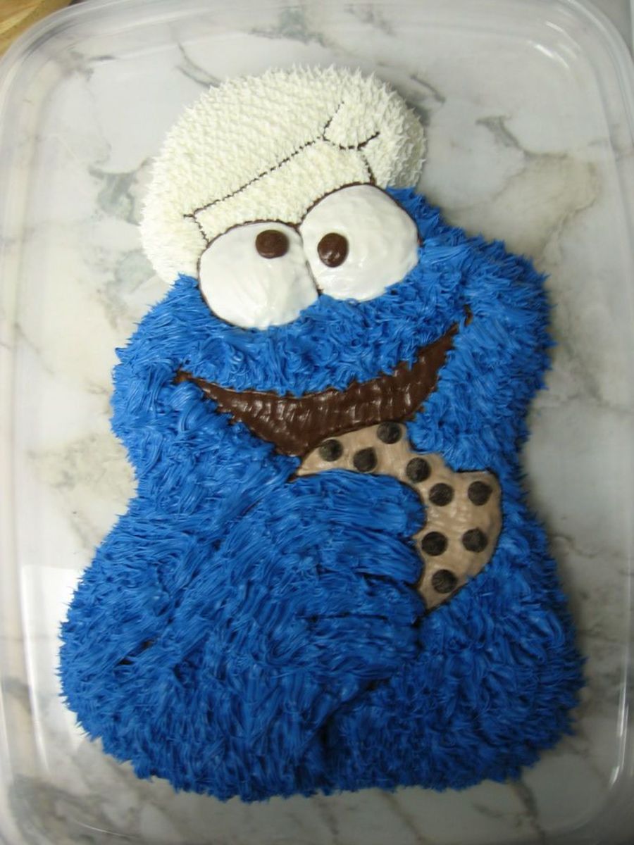 Cookie Monster Cake - CakeCentral.com