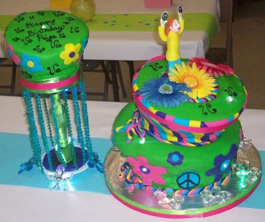 Psychedelic 16Th Birthday Cake - CakeCentral.com