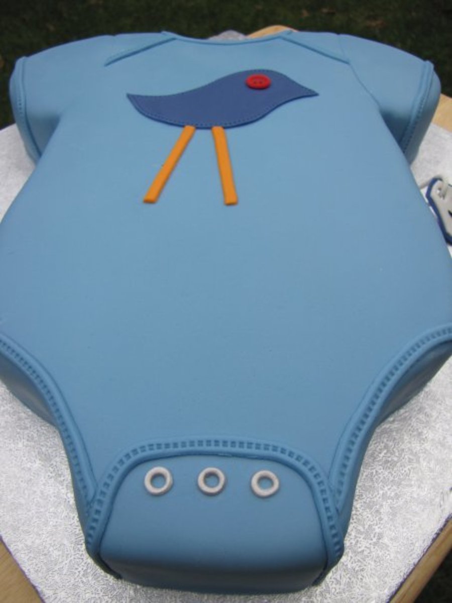 Birdie Onesie - CakeCentral.com