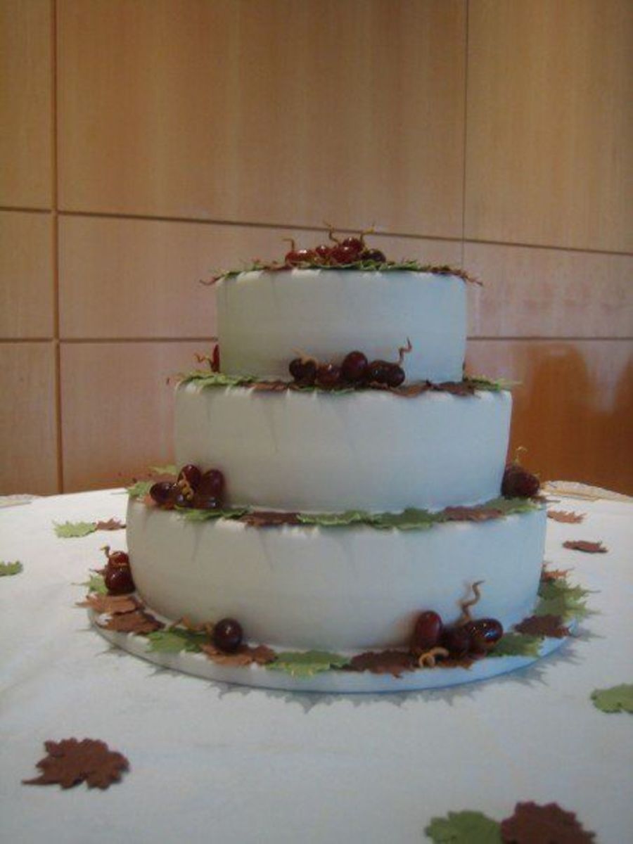 Maple Leaf Wedding Cake - CakeCentral.com