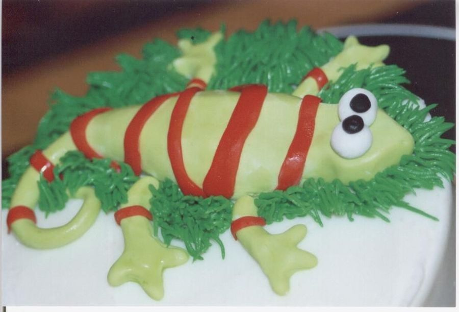Up Close Gecko - CakeCentral.com