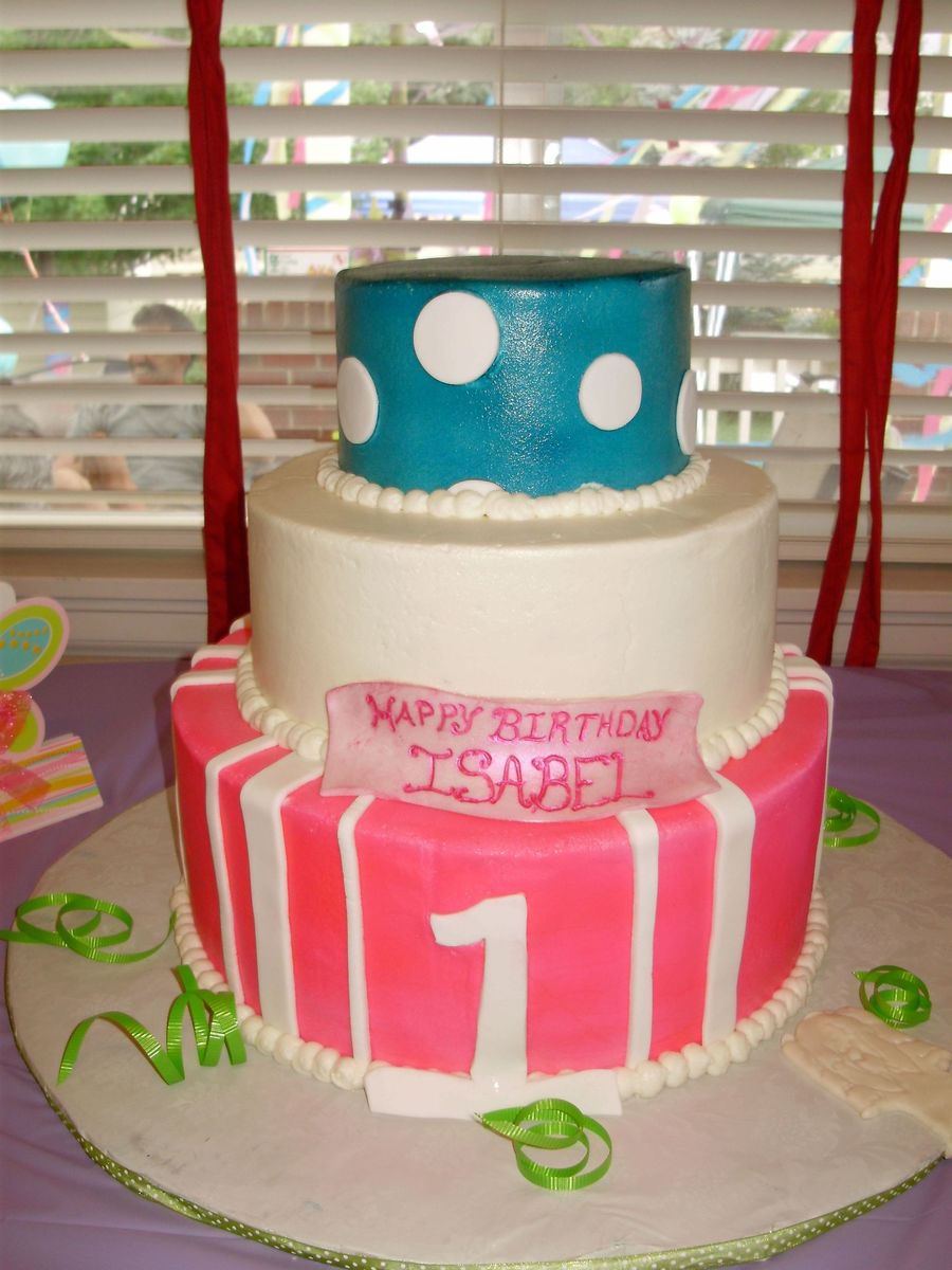 Pink And Teak Birthday - CakeCentral.com