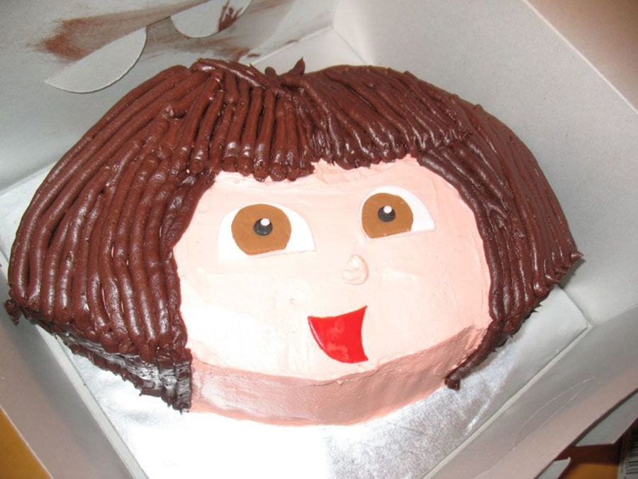 Dora Head Cake - CakeCentral.com