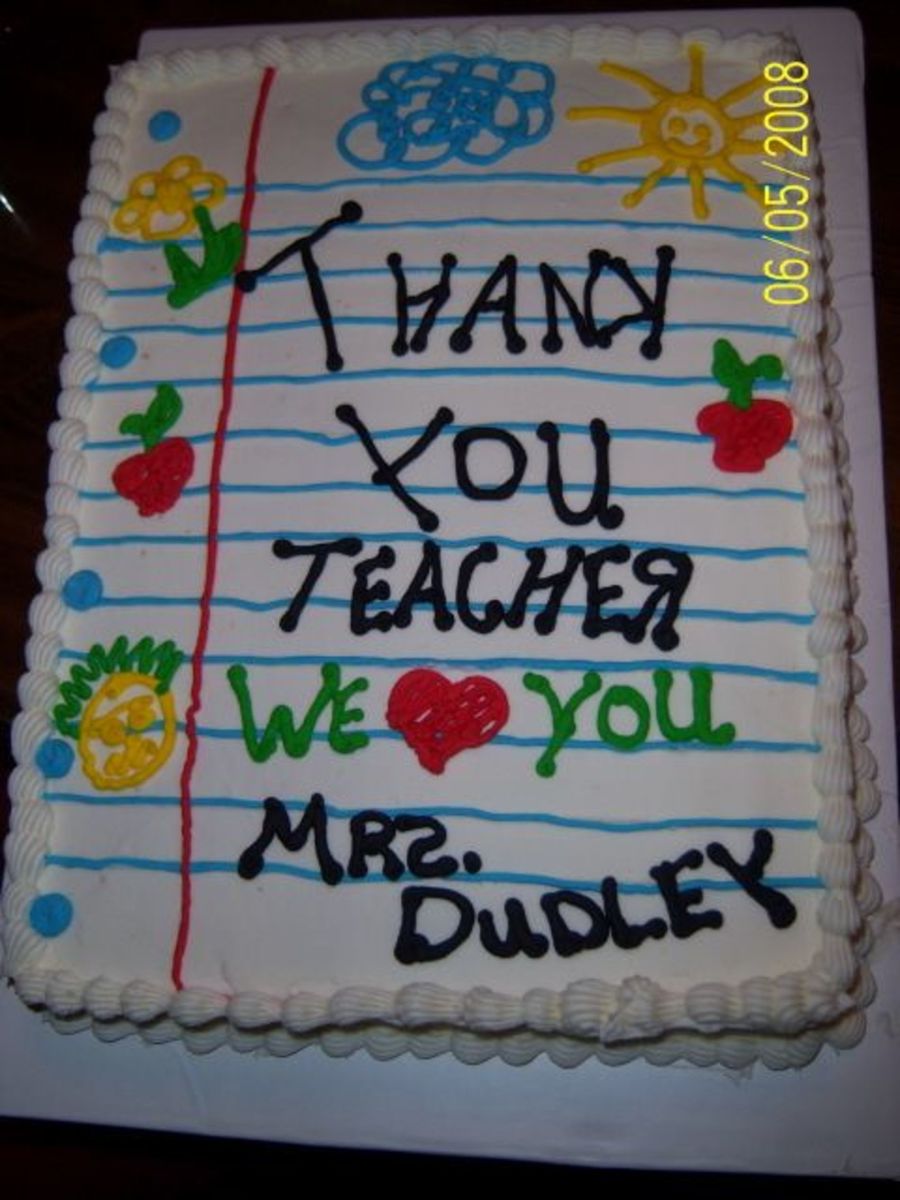 Teacher Cake - CakeCentral.com