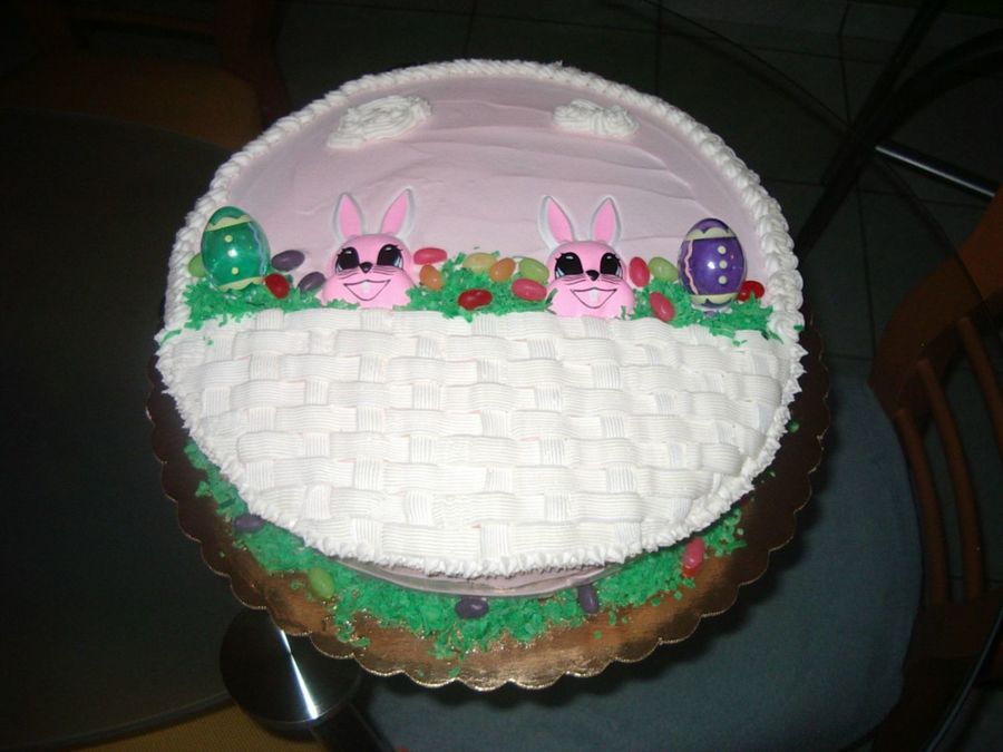 Basket Wave With Bunnies - CakeCentral.com