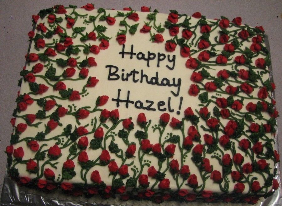 Rosebuds And Vines - CakeCentral.com