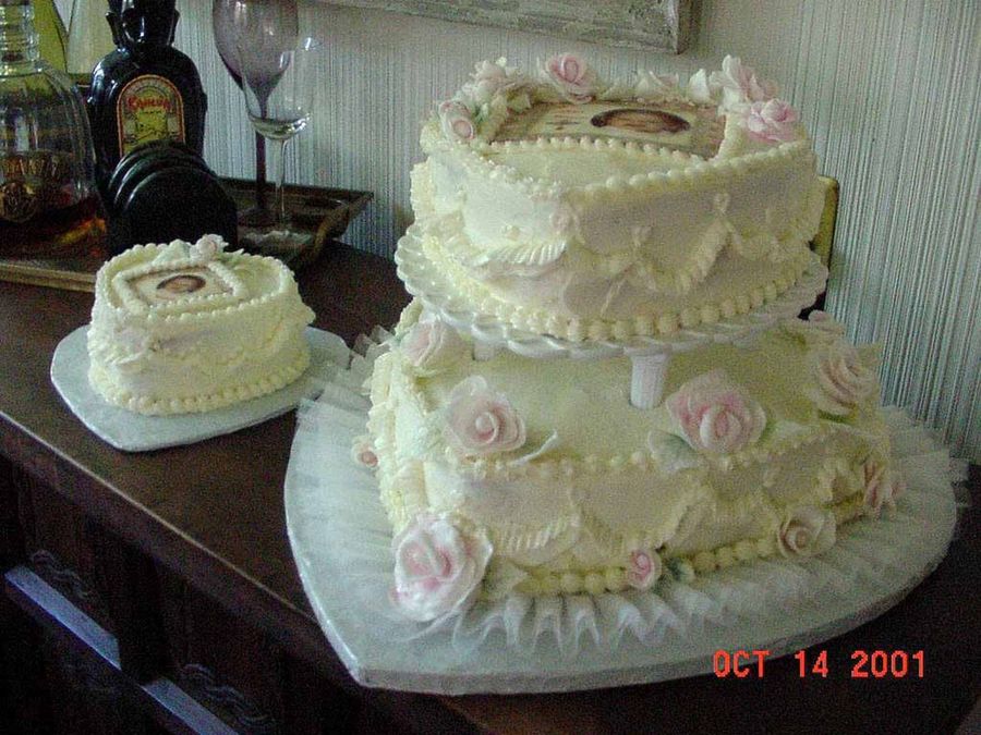 Little Girl's Baptism Reception Cake - CakeCentral.com