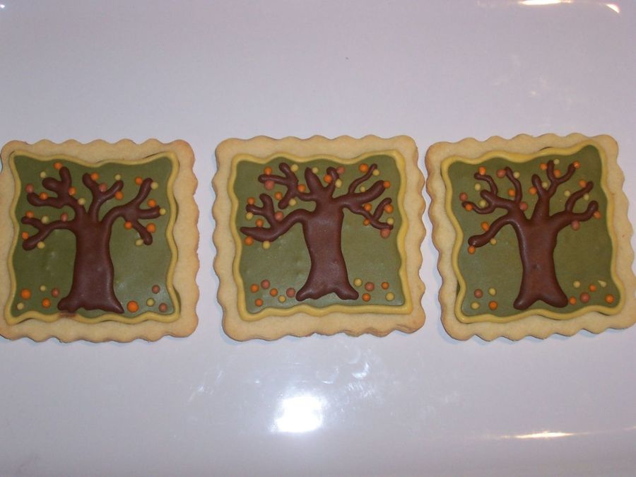 Fall Tree Cookies - CakeCentral.com