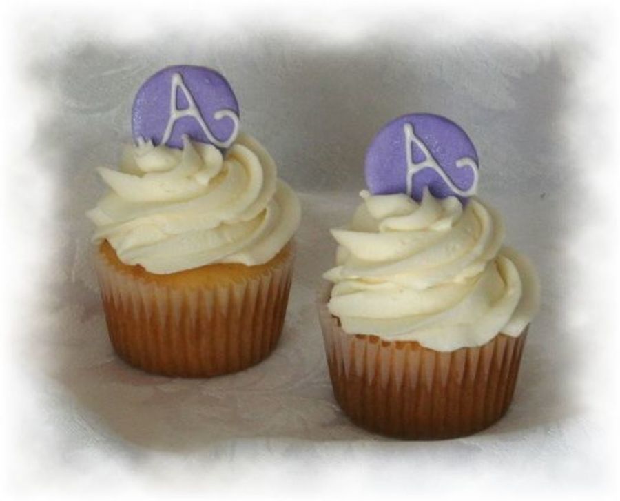 Monogram Cupcakes - CakeCentral.com