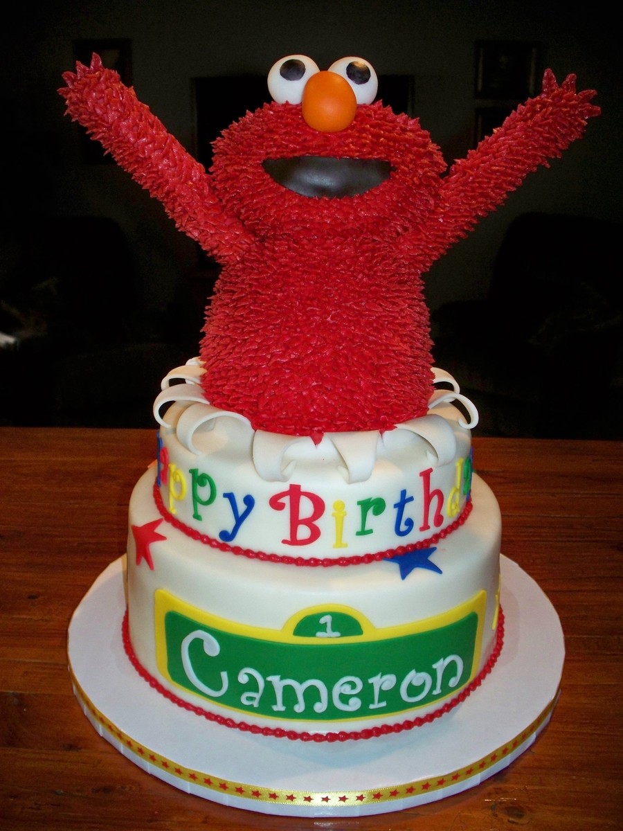 Elmo First Birthday Cake - CakeCentral.com