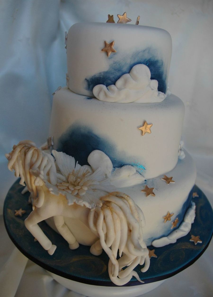 Pegasus Birthday Cake - CakeCentral.com