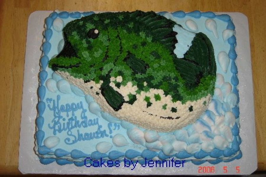 Bass Jumping Out Of Water - CakeCentral.com