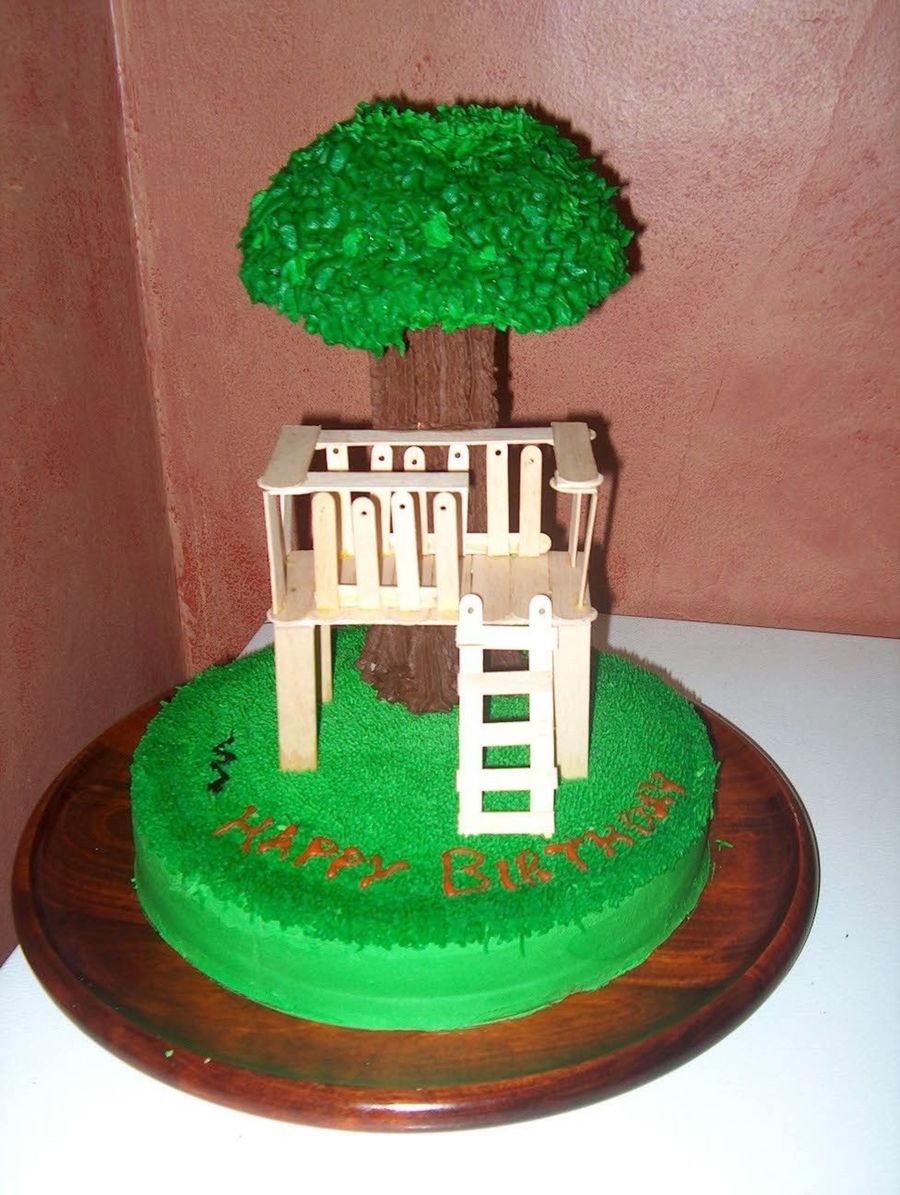Treehouse Birthday Cake - CakeCentral.com