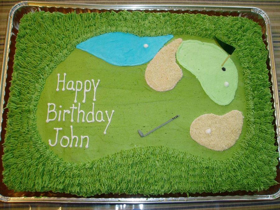 Golf Course Cake - CakeCentral.com