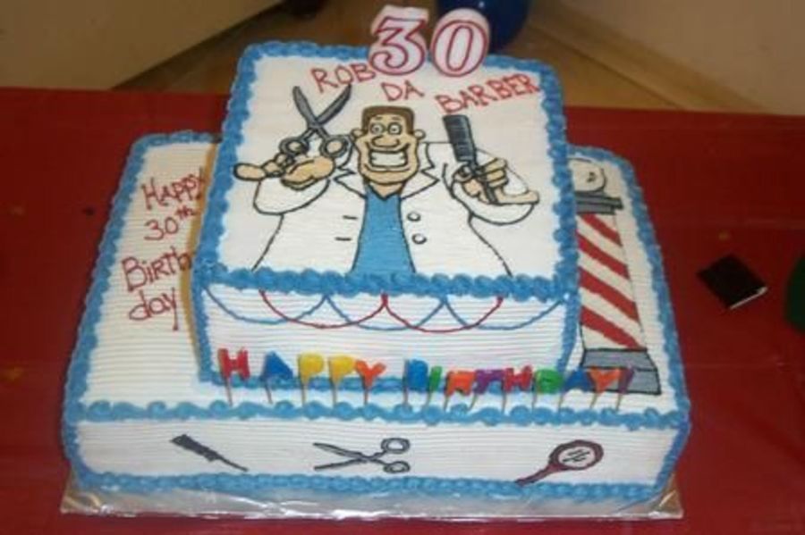 Barber Cake - CakeCentral.com