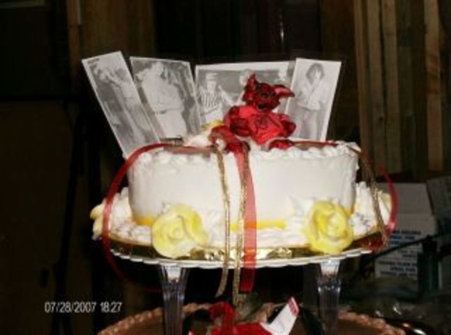 Top Tier For Class Reunion Cake - CakeCentral.com