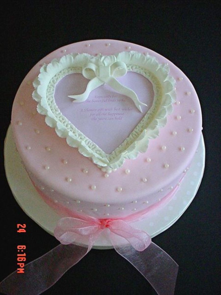 Pink Ribbon Cake - CakeCentral.com