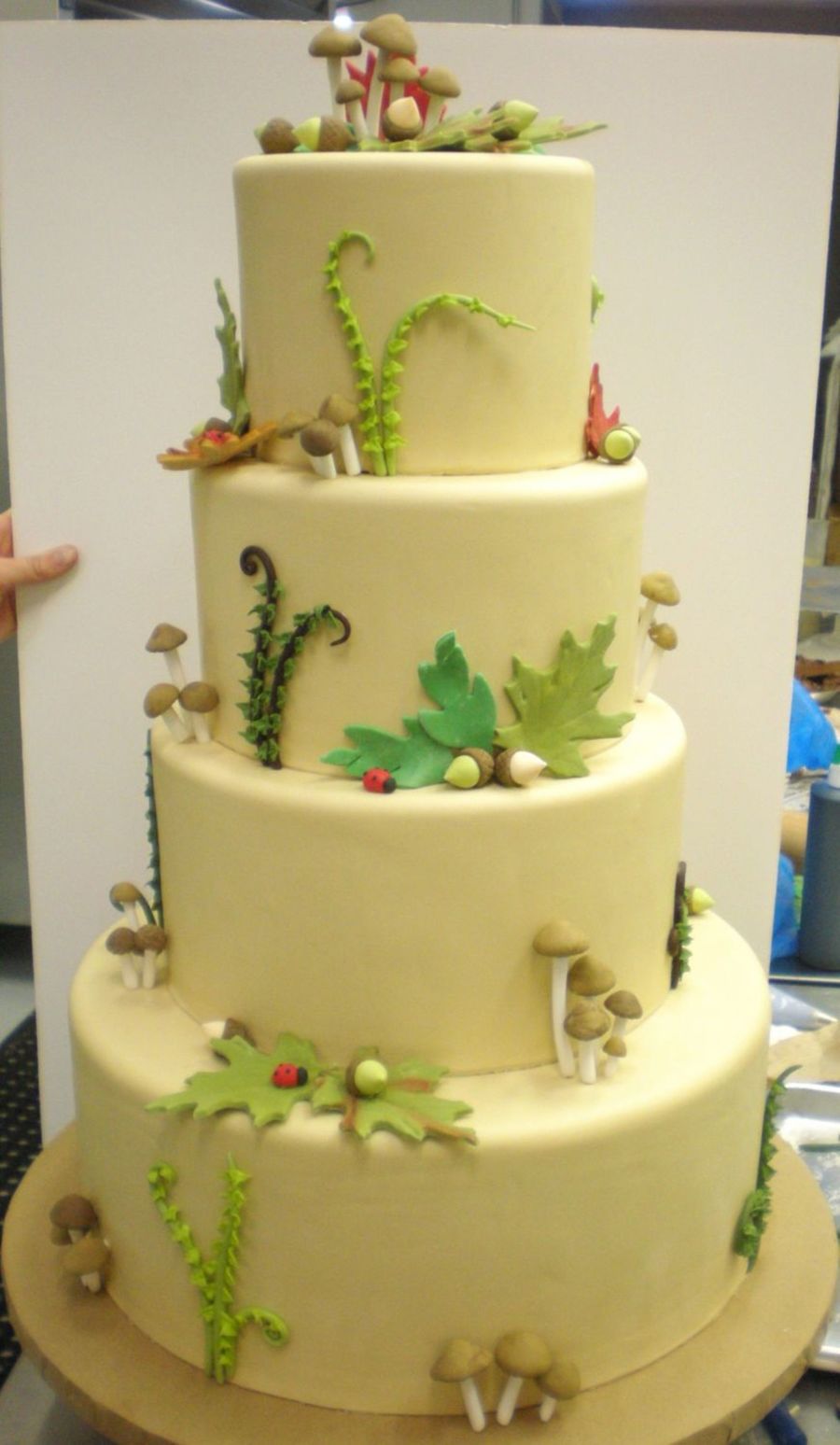 Forrest Theme Wedding Cake - CakeCentral.com