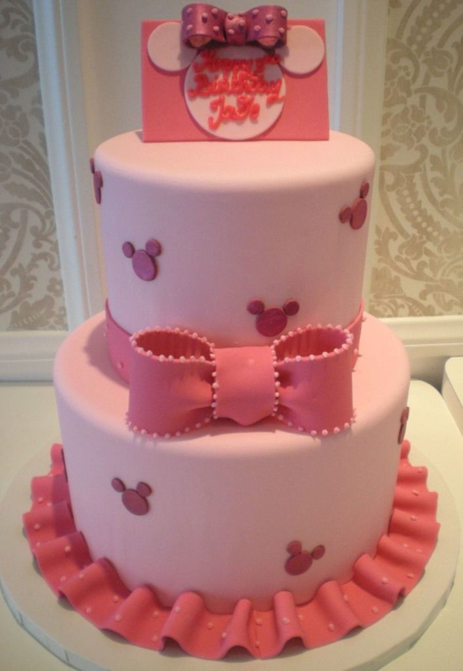 Pink Minnie Mousse Cake - CakeCentral.com