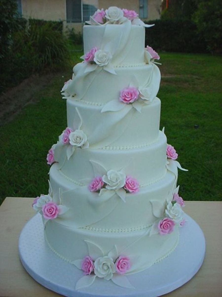 Drape And Roses - CakeCentral.com