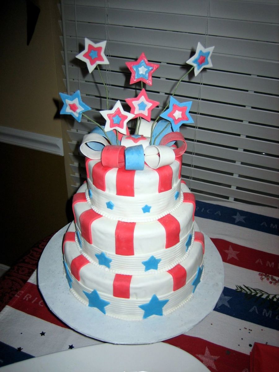 Fourth Of July Cake / Citizenship Cake - CakeCentral.com