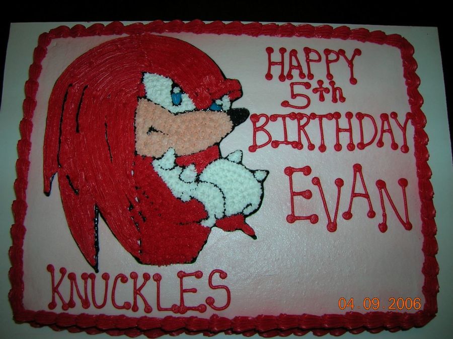 Knuckles Cake - CakeCentral.com