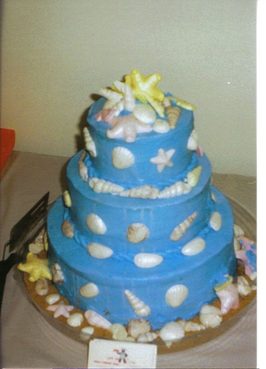 Blue Seashells - CakeCentral.com
